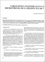 Variaciones anatómicas en la microcirugía de la región selar